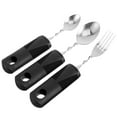 3pc Adaptive Utensils Easy Grip Silverware for Elderly & Disability ...