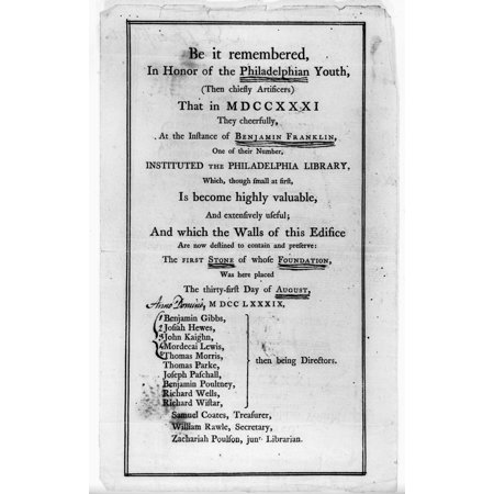 Philadelphia: Library. /Ntext Composed For The Cornerstone Dedication ...