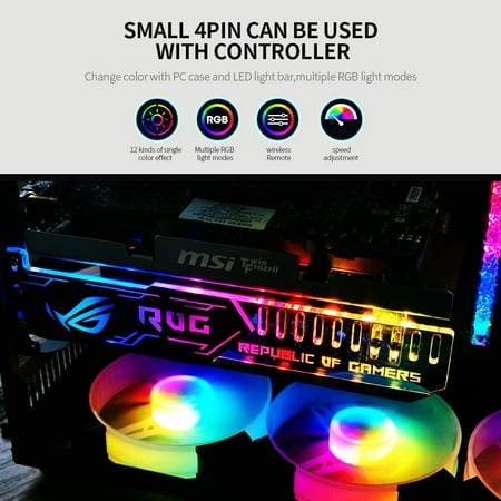 Amdohai RGB25 RGB Graphics Card Stand Graphics Card Support with RGB ...
