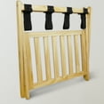 Hotel-Style Wooden Folding Luggage Rack with Shelf - Portable Guest ...