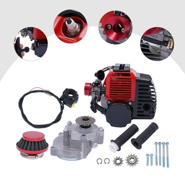 49CC 2 Stroke Engine, 1.9kw/3HP Gas Powered Engine Motor Kits Single Cylinder Air-Cooled Pull ...