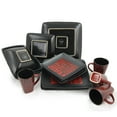 Cabazon 16 pc Dinnerware Set, Red - Walmart.com