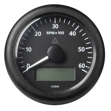 AJP Distributors JDM Sport 5" Black Face Analog Tachometer 11K RPM Tach ...