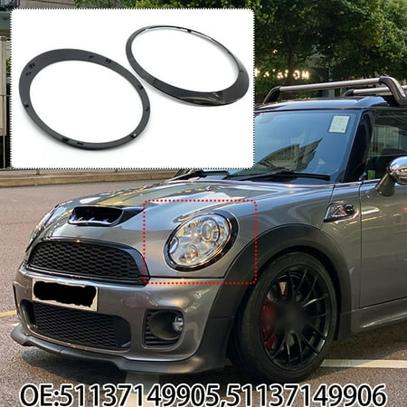R55 For MINI Cooper Clubman 2008-2015 Year Headlight Trim Bright Black ...