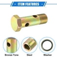 1 Set Car Double Banjo Bolt M16x1.5 Length 54mm Metric Thread Turbo Brake Line Fitting Adapter W ...