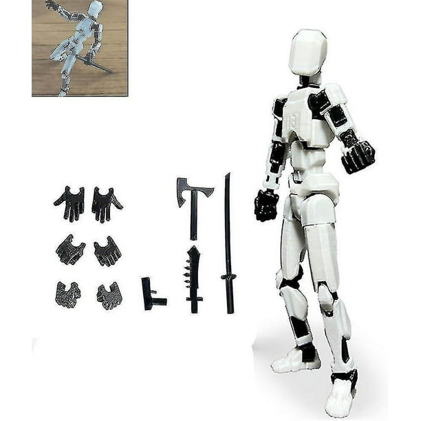 T13 Action Figure, Titan 13 Action Figure With 4 Types Of Weapons And 3 ...