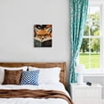 Affixzi Fox Wall Art, Whimsical Fox Reading Book Poster Print, Quirky ...