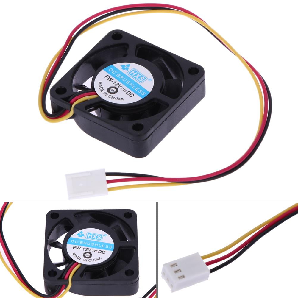 3Pcs 3 Pin 40mm Computer CPU Cooler Cooling Fan PC 4cm 40x40x10mm DC ...
