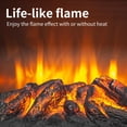 Barara King 17 inch Indoor Electric Fireplace Stove with Adjustable ...