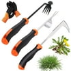 Fiskars Stand-Up Weeder with Four-Claw Easy Puller, 39.25 in, Stainless ...