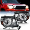 ANZO USA 111077 99-02 4RUNNER HEADLIGHTS BLACK WITH AMBER REFLECTORS ...