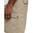 Big And Tall Essentials By Dxl Mens Twill Cargo Shorts Dark Khaki 48