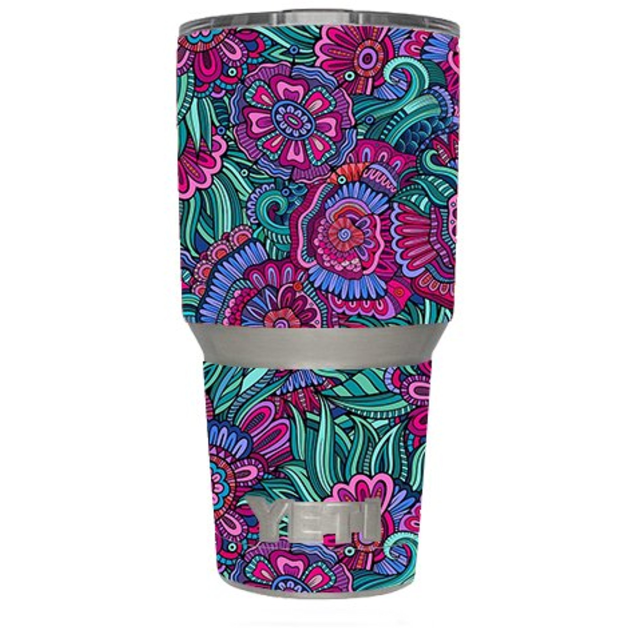 Skin Decal Vinyl Wrap for Yeti 30 oz Rambler Tumbler Cup (6-piece kit ...