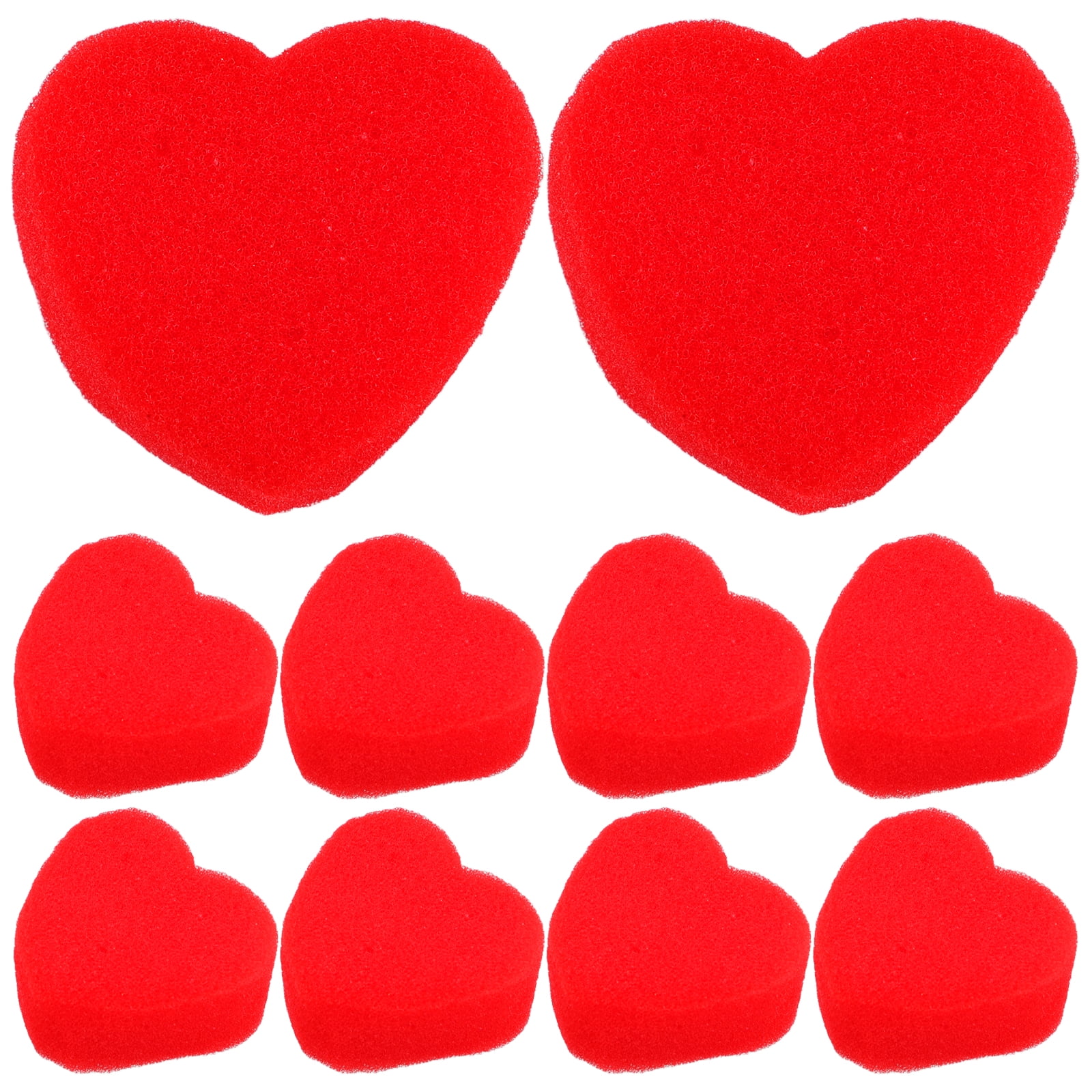 Click here for Fomiyes 20 Pairs Small Heart Foam Ball Red Sponge... prices
