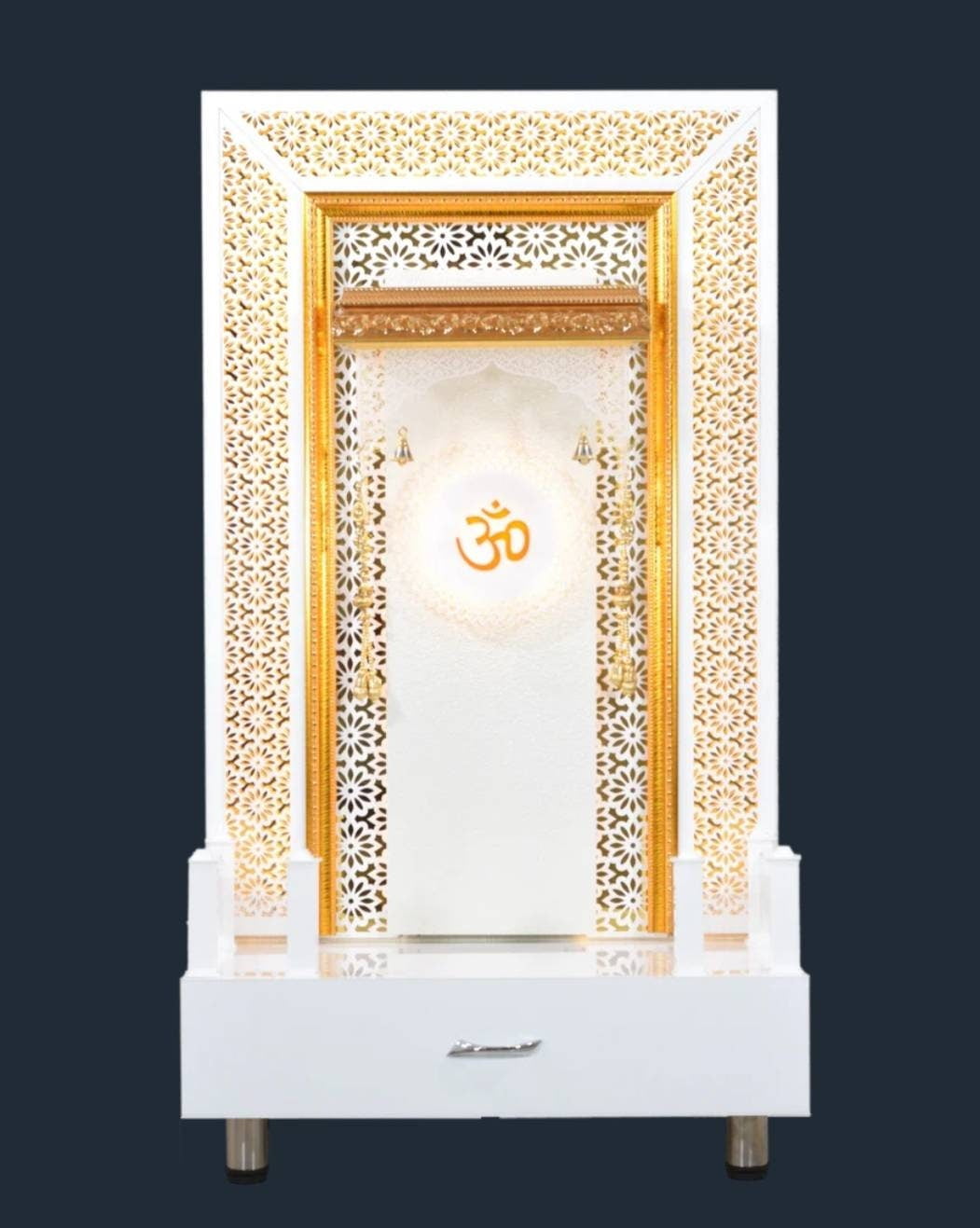 Pooja Mandir / Designer Wooden Temple With LED Lights / Mandir For Home ...