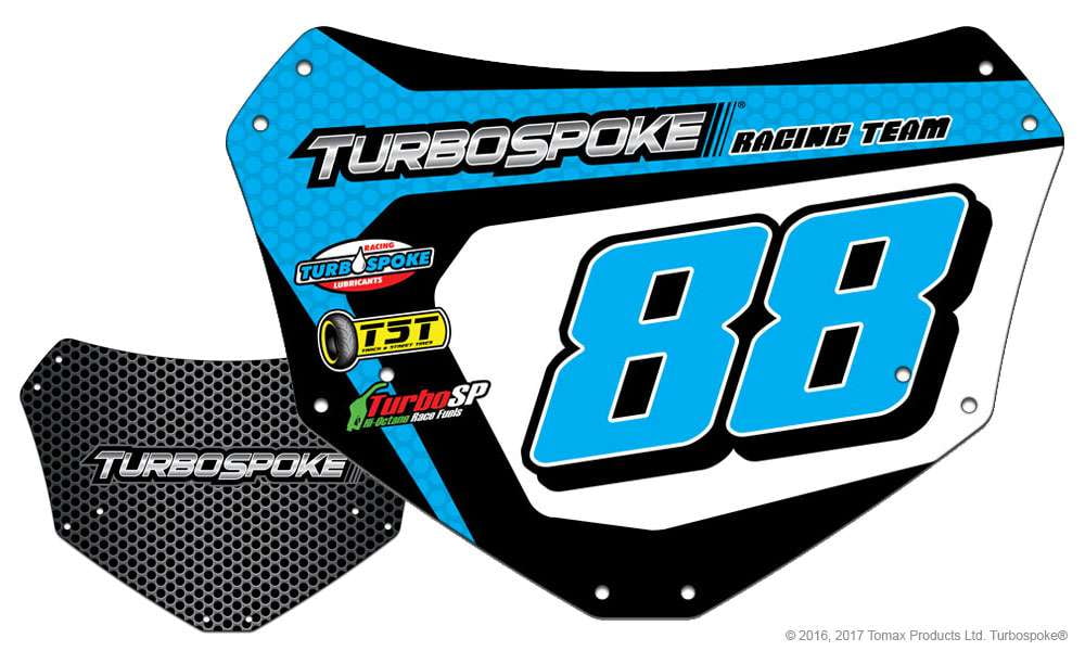 Turbospoke Blue #88 Racing Number - Walmart.com