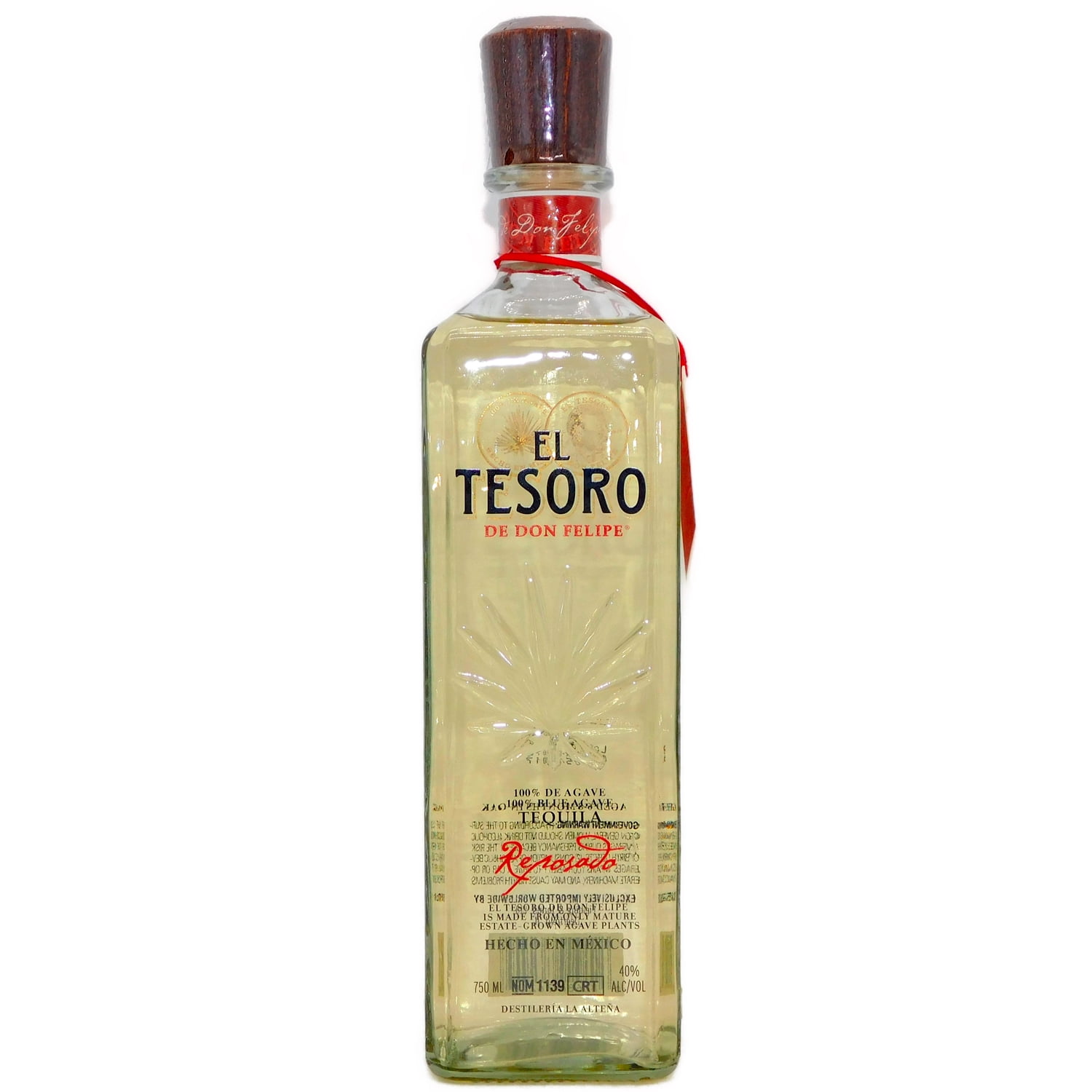 Paquete de 3 Tequila El Tesoro De Don Felipe Reposado 750 ml | Walmart ...