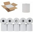 Watson Distributing 3" x 165' White 1-Ply Bond Receipt Paper, 50 Rolls ...