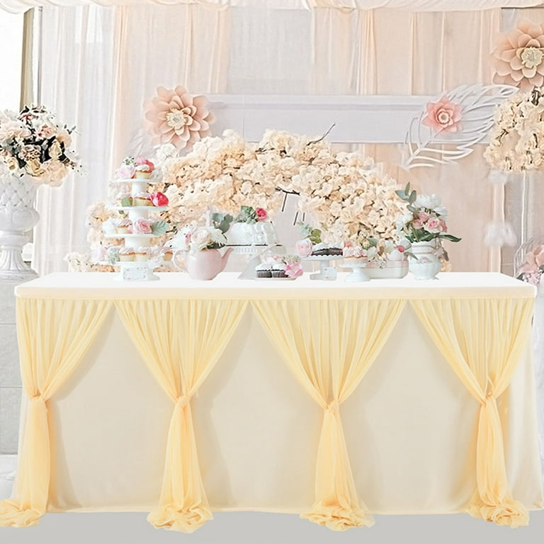 Buffet Table Skirting Style