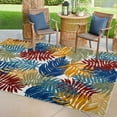 Leick Home Talipot Bright Palm 3' x 5' Rectangle Indoor/Outdoor Area ...