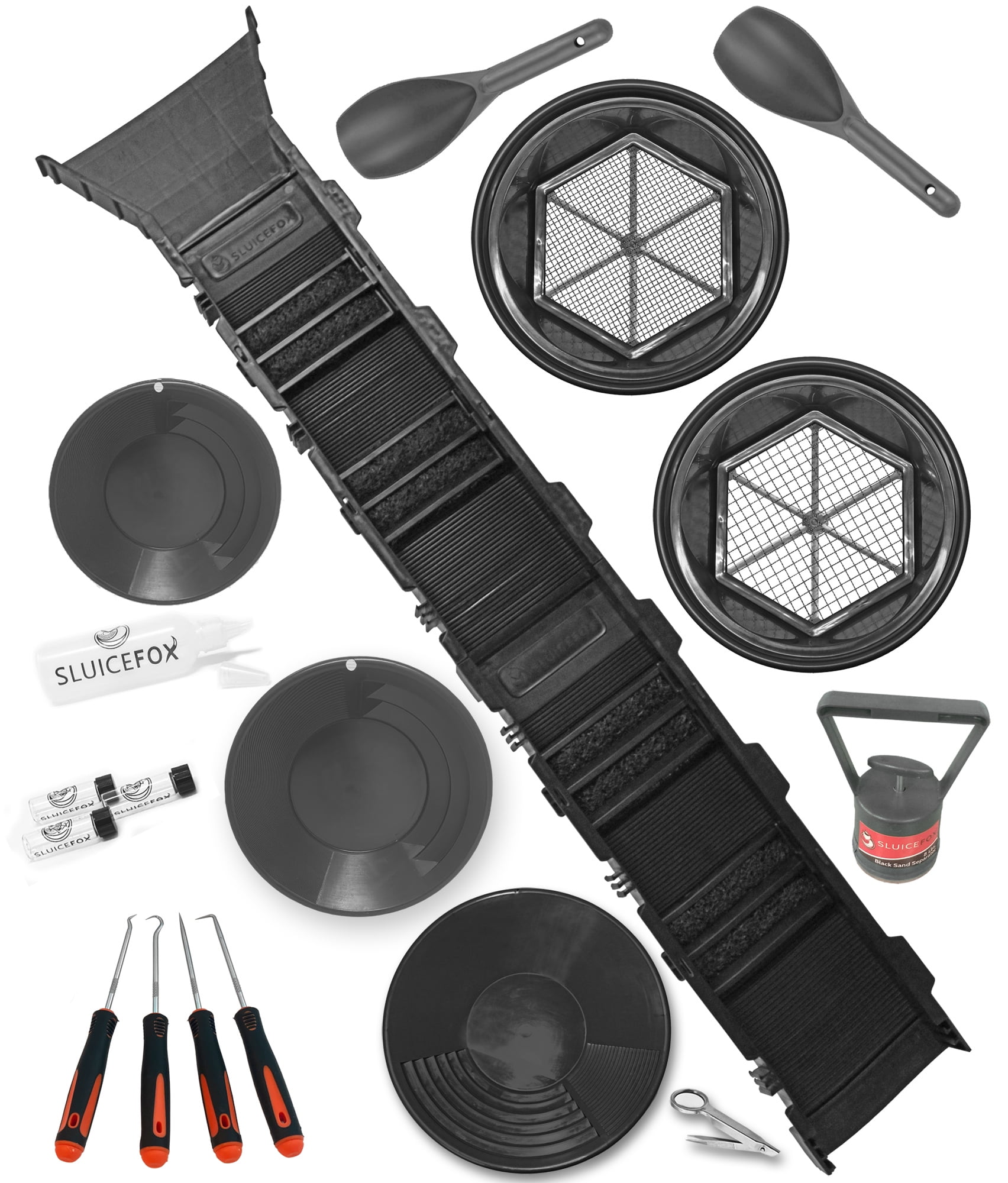 Sluice Fox Sluice Fox 53 inch portable gold sluice box and bucket ...