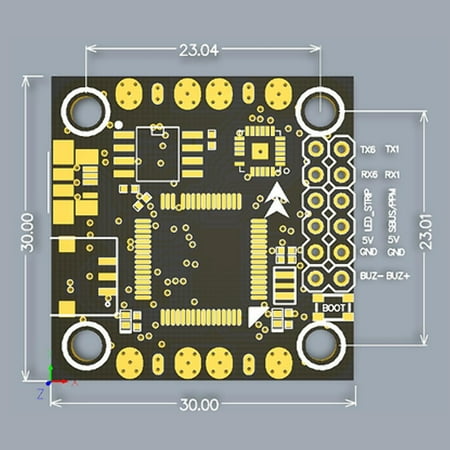 Mini F4 Flight Controller Betaflight CC3D REVO STM32 F405 MCU Micro ...