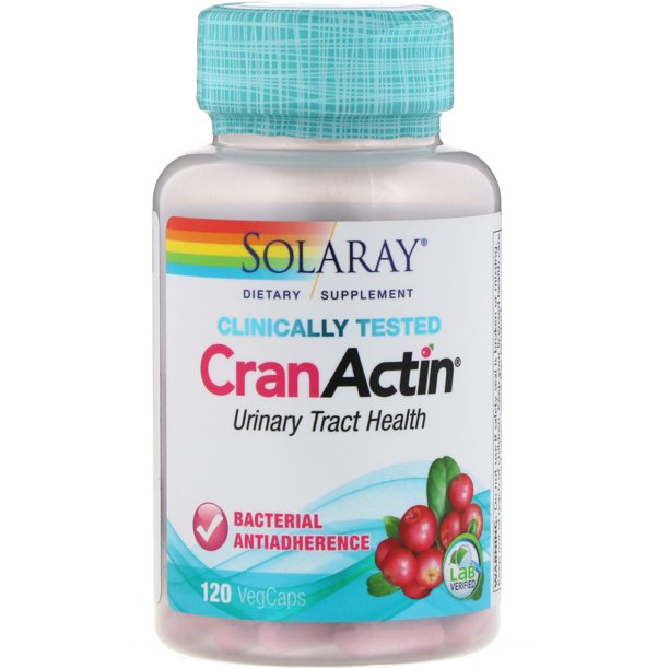 Solaray Cranactin Cranberry AF Extract Capsules, 400 mg, 120 Count ...