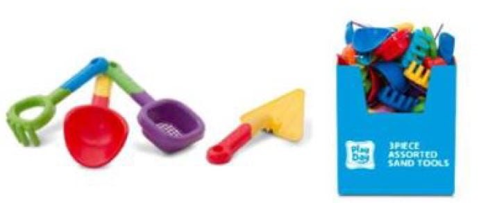 Playday Assorted Sand Tools (3 Piece Set) - Walmart.com
