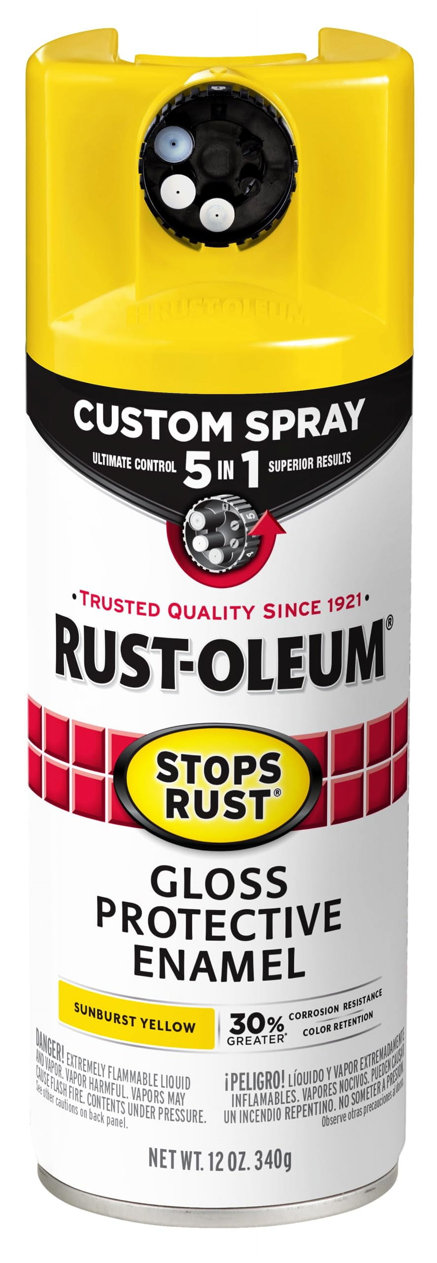 Pintura en aerosol Rust-Oleum que detiene la oxidación y el brillo del ...