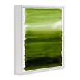 Stupell Industries Earthy Green Ombre White Framed Giclee Art, design ...