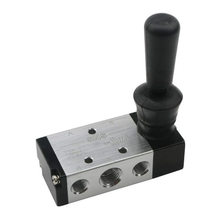 4H210-085 Way Pneumatic Air Hand Lever Operated Valve Solenoid Valve Port 6.35mm Manual Control ...