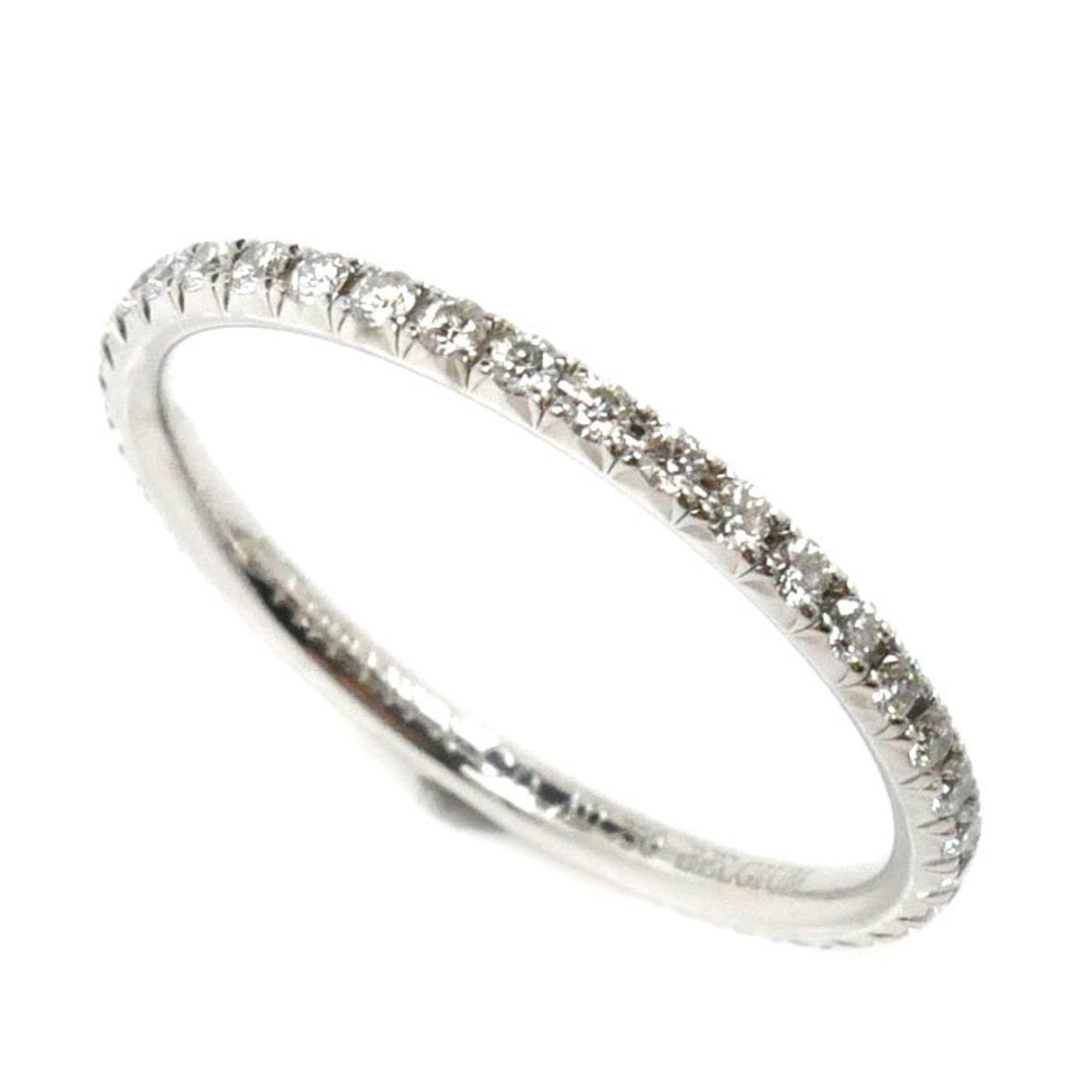 Pre-Owned TIFFANY&Co. Tiffany K18WG White Gold Metro Full Eternity Ring Diamond Size... (Good ...