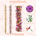 Artificial Flowers Garland Ivy 4 Pack 5.9 Ft A-mixed Color Home Garden ...