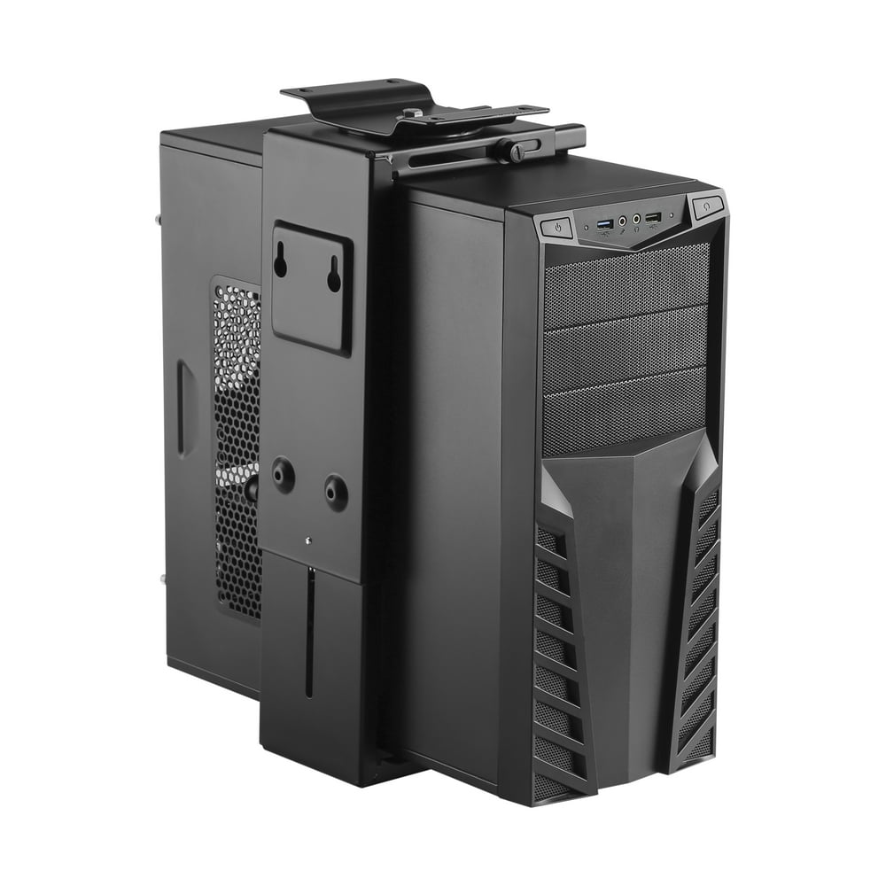 TechOrbits Adjustable Under Desk PC Stand And Computer Wall Mount ...