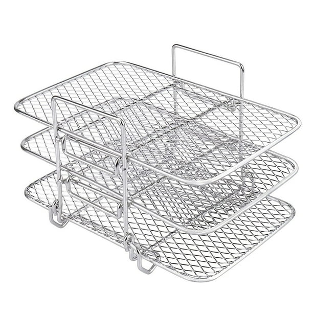 Qtmnekly Air Fryer Rack Air Fryer Accessories, Stainless Steel Multi ...