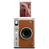 FUJIFILM INSTAX MINI EVO Hybrid Instant Camera (Brown), MICRO SD TO SD ...