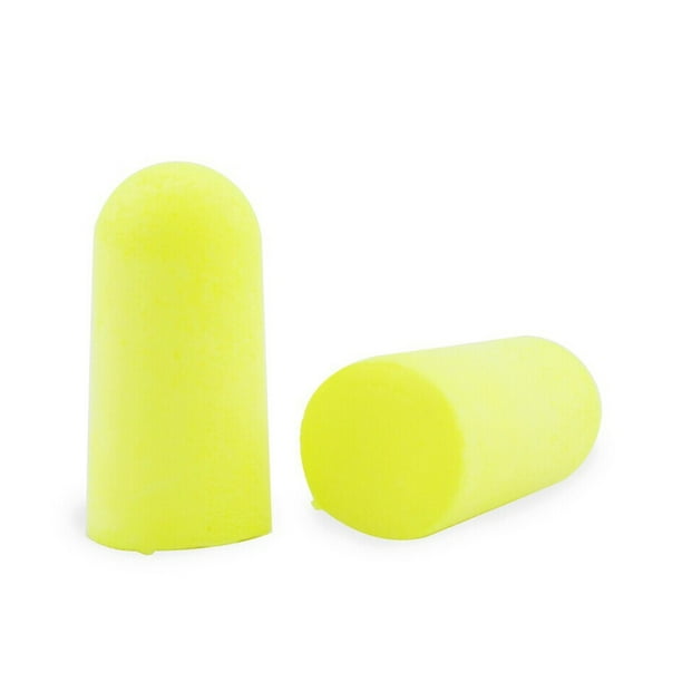 Ear Protection Solution, High Visibility Yellow Neon Disposable Foam ...