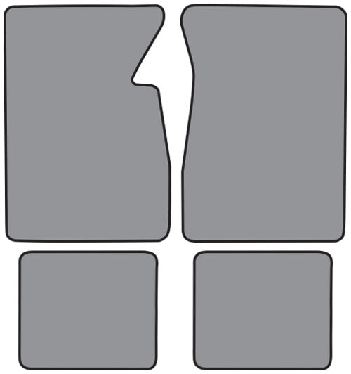 1965-1970 Cadillac DeVille 2DR Coupe/Convertible Floor Mat 4pc (FM32F ...