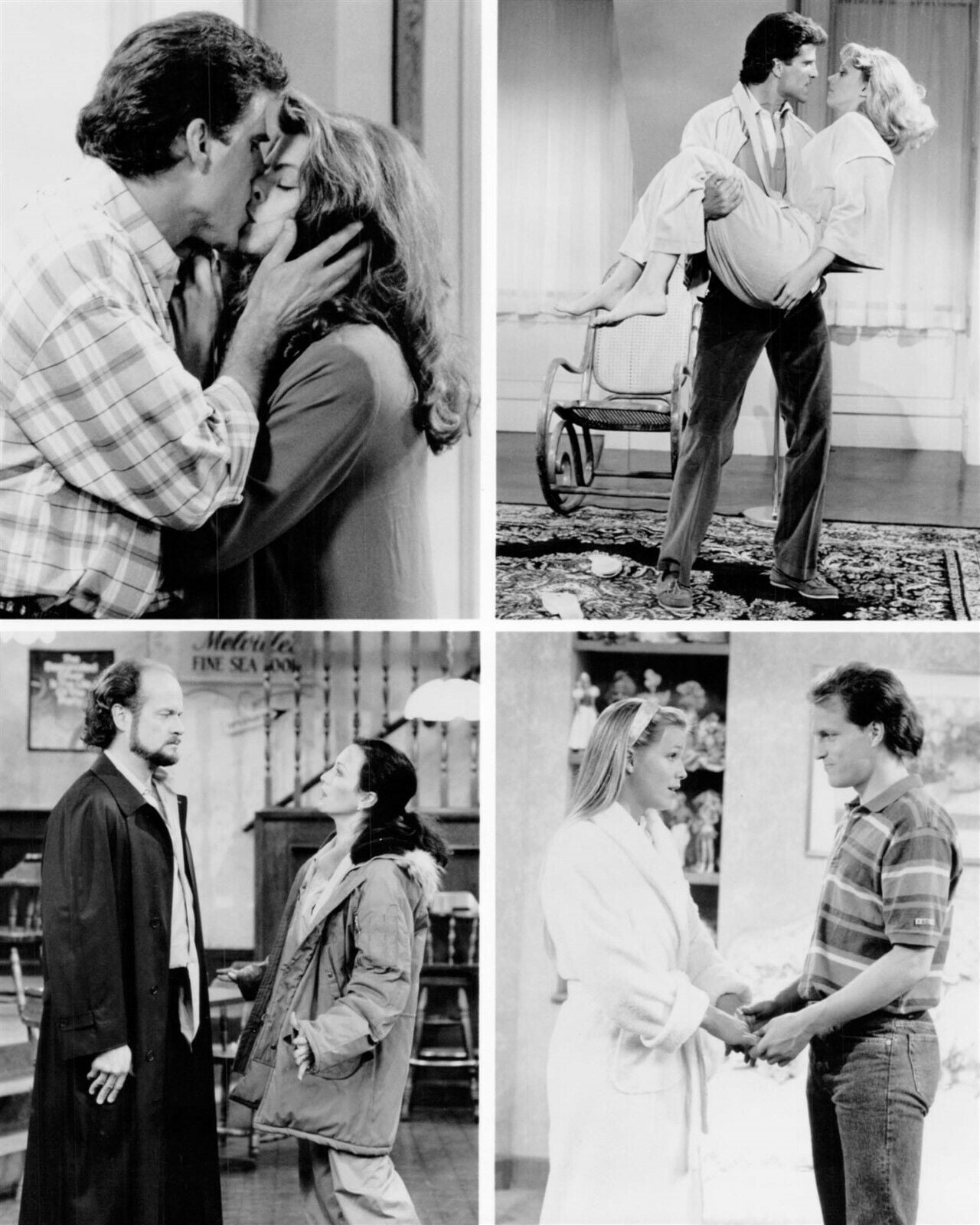 Cheers collage TV Ted & Kirstie Ted & Shelley Kelsey & Bebe Woody 16x20 ...