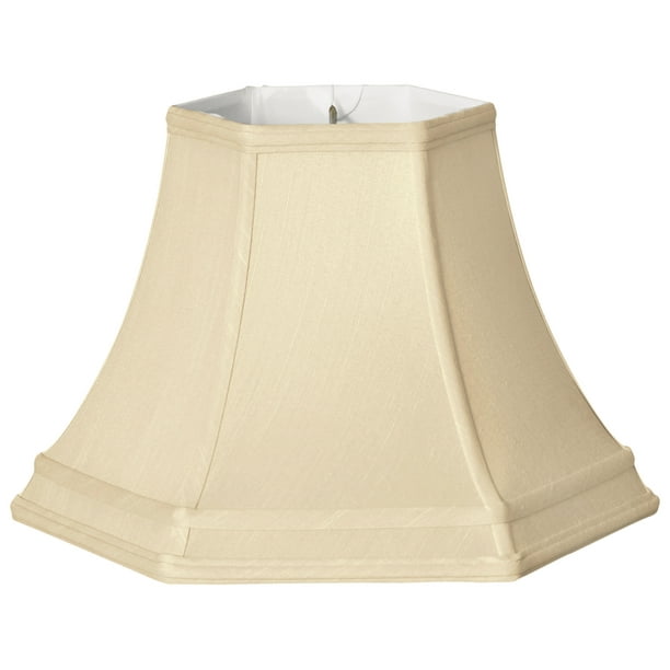 Royal Designs 16" Hexagon Bell Gallery Lamp Shade Beige - Walmart.com ...