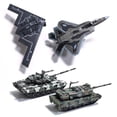 Creative Military Building Blocks Set F-22 F-14 Fighter Bomber Leopard ...
