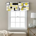 Valances for Windows Modern Line Style Art Rod Pocket Short Curtain for ...