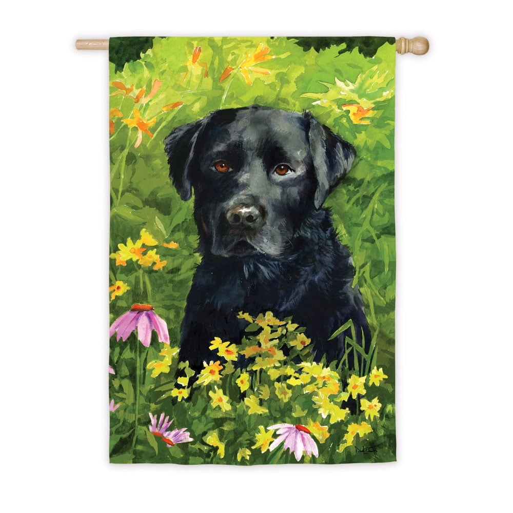 Garden Black Lab House Flag - Walmart.com