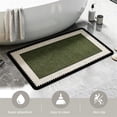 Bath Mats for Bathroom Non Slip, 15.74x23.62 inch Green Gradient ...