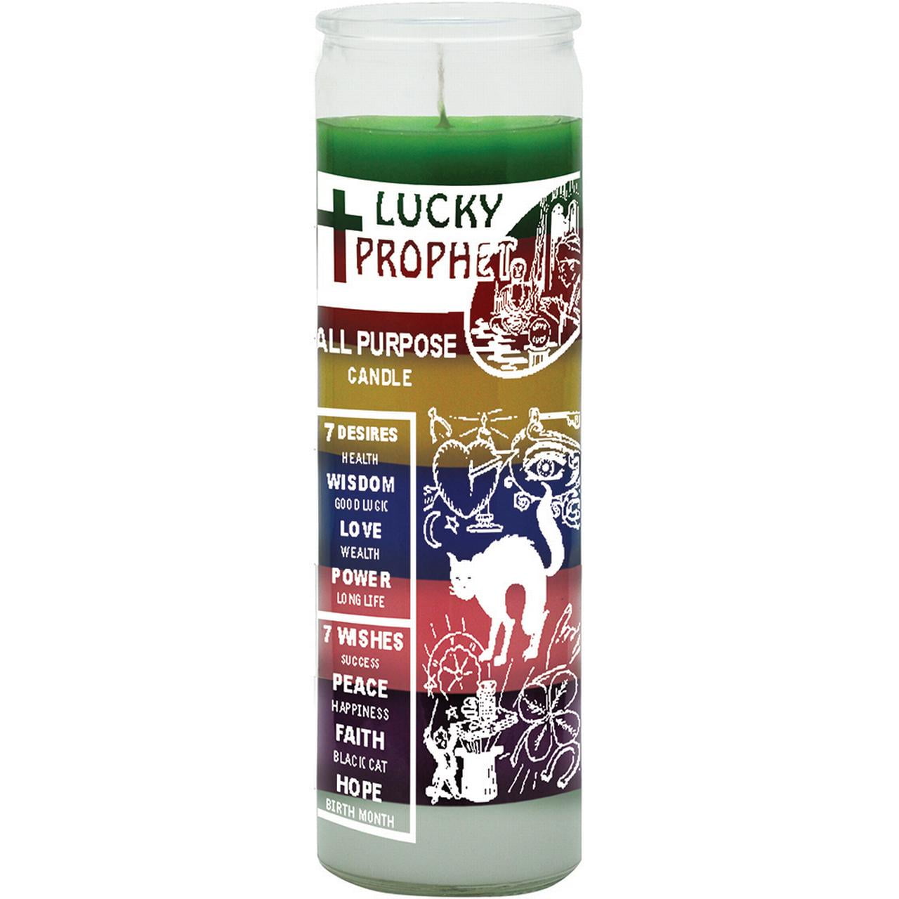 Indio 7 Day Glass Candle Lucky Prophet 7 Colors - Walmart.com