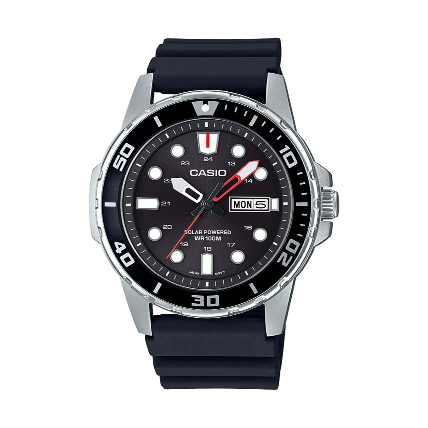 Casio Men s Solar Powered Analog Watch Black Dial Walmart Casio Men s Solar Powered Analog Watch Black Dial Walmart