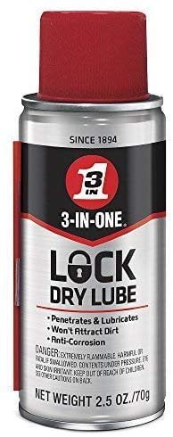 3 IN ONE 12007 2.5 Oz Lock Dry Lube - Walmart.com