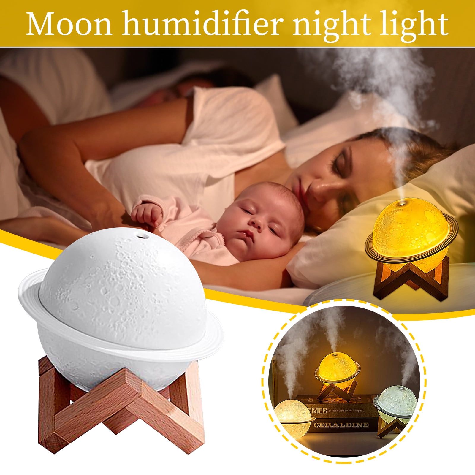Teissuly Lunar Light Night Light Humidifier USB Purifier | Walmart Canada