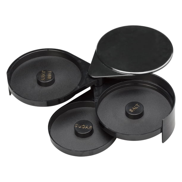 Caja de plástico de tres capas para bordear salsas, condimentos para ...