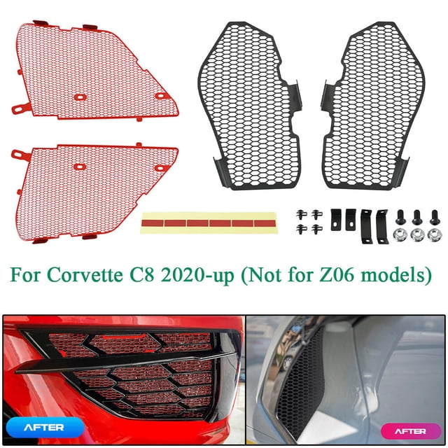 ALLTIMES Front Radiator Grille Guards & Side Intake Grill Guards for ...